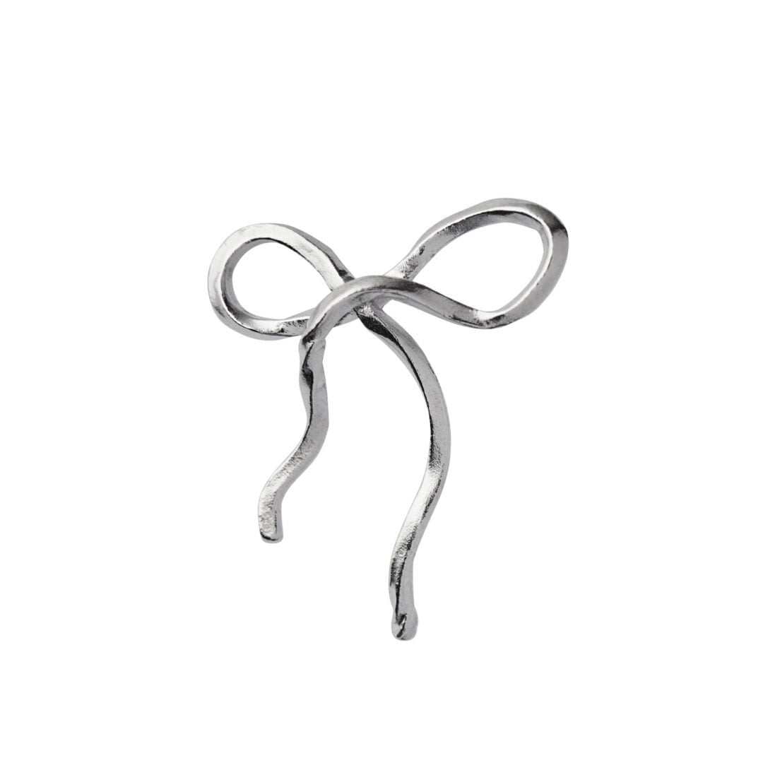 Stine A Flow Bow ørering, Sølv – Rokkjærs