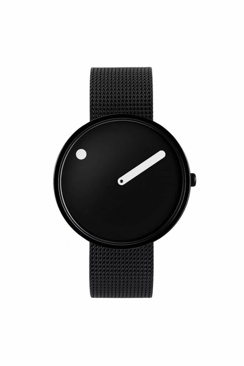 Sort mesh lænke - sort skive – Rokkjærs